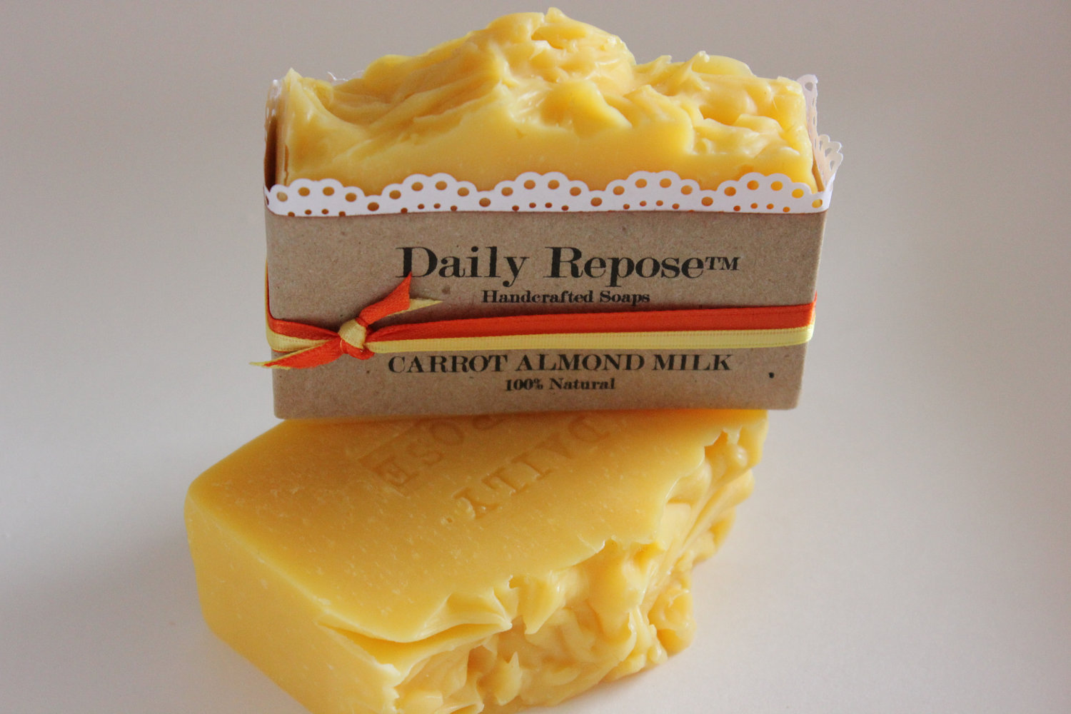 Carrot Almond Milk- Soap Bath Bar 100% Natural Chemical Unscented ...